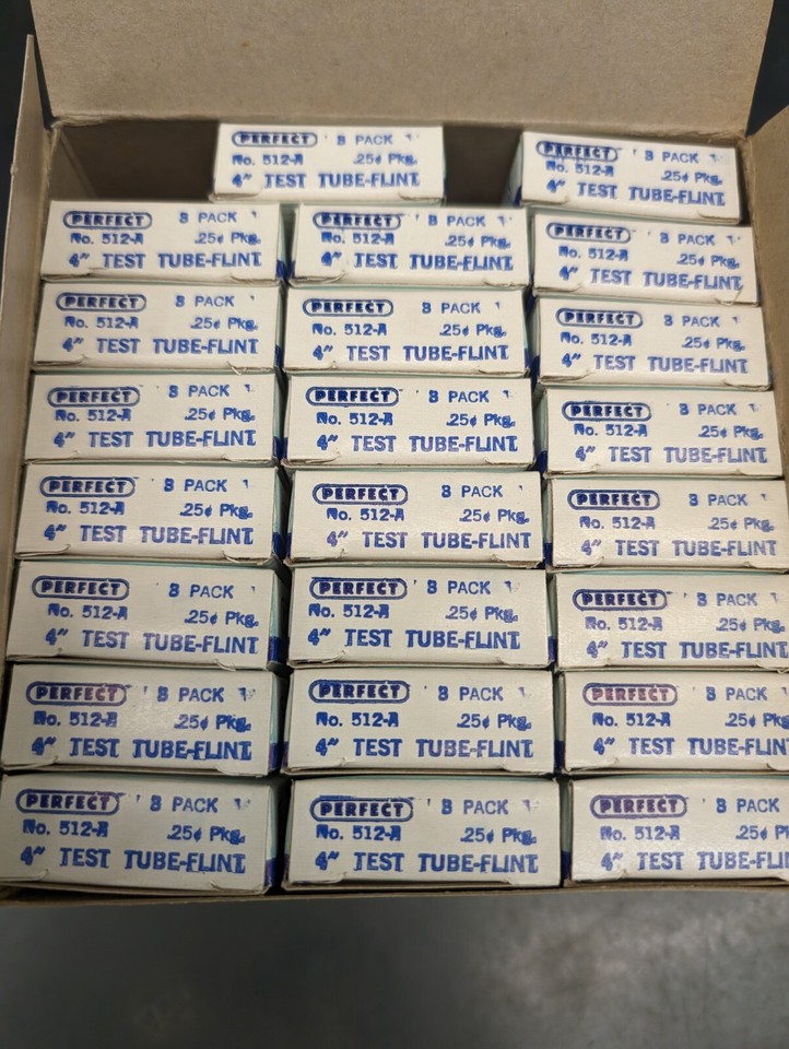 Vintage Original Perfect Brand 512-A Glass Test Tubes 4" Laboratory ...