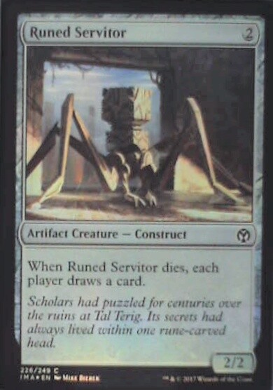Runed Servitor - Iconic Masters: #226, Magic: The Gathering - Foil NM ...