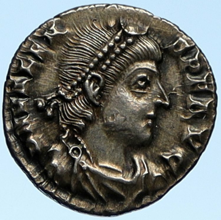VALENS Authentic Ancient 367-85AD Trier Silver Siliqua ANTIQUE Roman ...