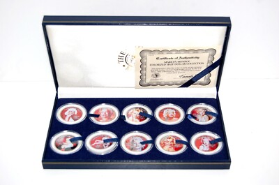2004 Morgan Mint Marilyn Monroe Themed Colorized JFK Half Dollar Set ...