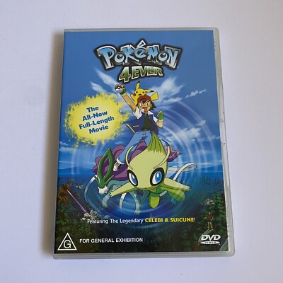 Pokemon 4 Ever (DVD, 2002) Pokemon Full Length Movie R4 VGC DVD + Free ...