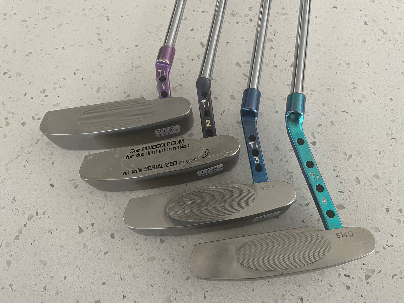 Ping WRX Anser Ti Putter Set, 1”,2”,3”,4”Hosel, RH 35”-35.25”, New Ping ...