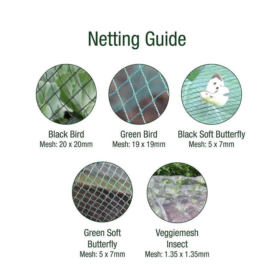 Fruit or Vegetable Cage With Netting Choice Pegs and Clips H1.2m ...