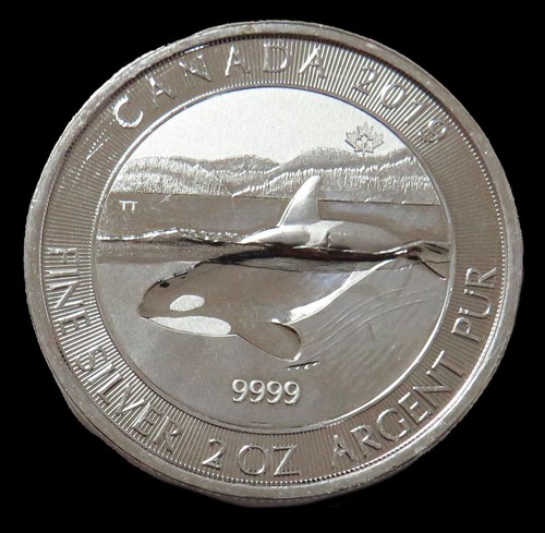 2019 SILVER CANADA $10 ORCA WHALE 2 OZ 9999 FINE COIN | eBay