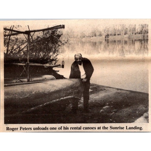 Roger Peters Unloads One Of His Rental Canoes 1983 Dalles Clipping SAH9 ...