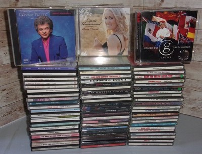 Lot of 59 Country Music CDs on 71 Discs -Conway- Garth -Alan- Country ...