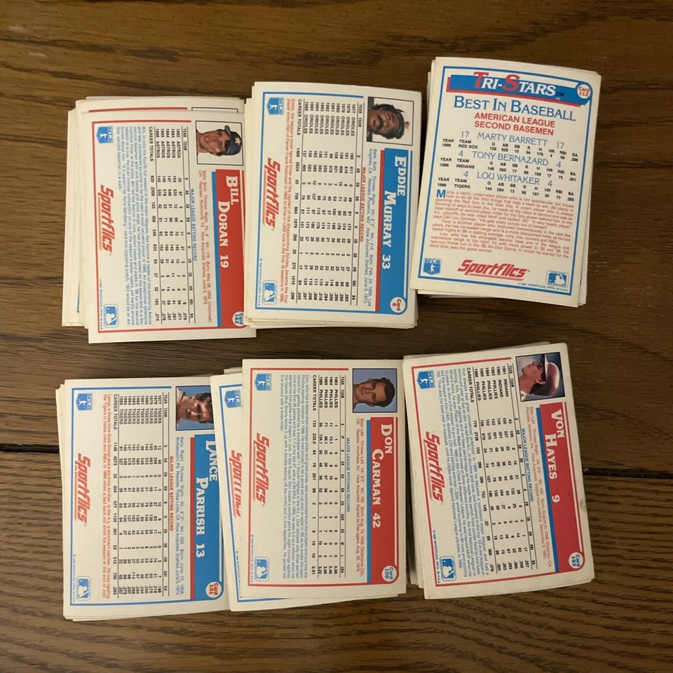 Sportflics 1986 Baseball Card Lot (159 Cards) Nolan Ryan Sport flics | eBay