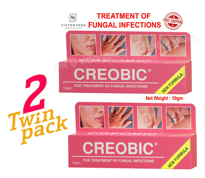 Cream Treatment Antifungal Infection Creobic 10gm Skin Twin Packs x 2 ...