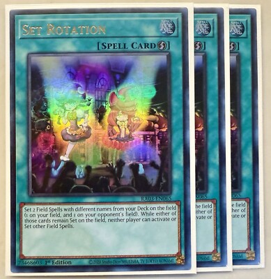 Yugioh! 3x Set Rotation RA03-EN065 Ultra Rare 1st Ed NM | eBay