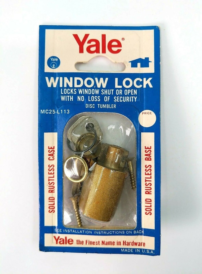 NOS! Heavy Duty Keyed Yale Window Lock MC25-L113 For Double Hung/Sliding Windows | eBay