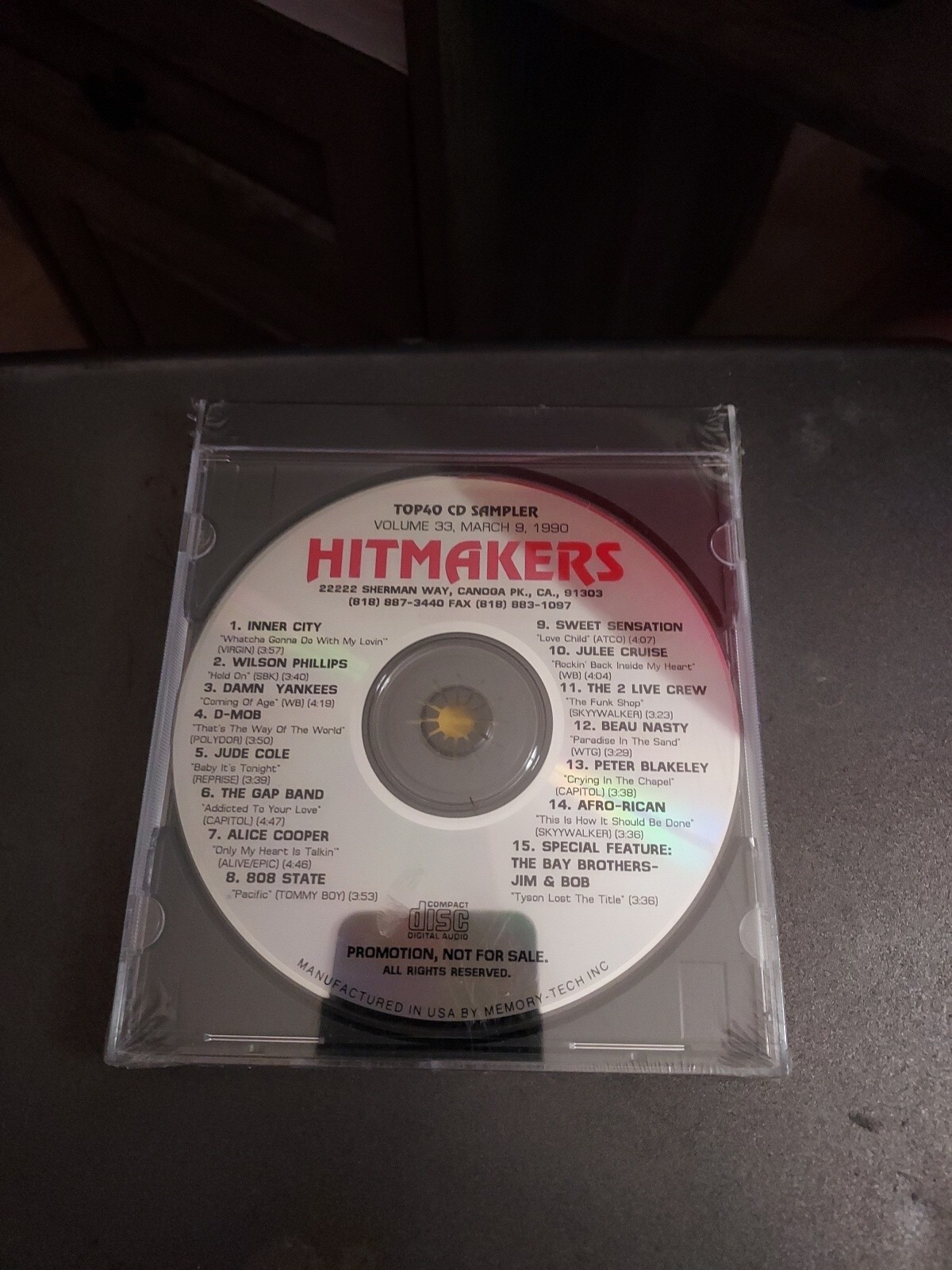 HITMAKERS TOP 40 CD SAMPLER VOLUME 33, MARCH 9, 1990 BRAND NEW SEALED ...