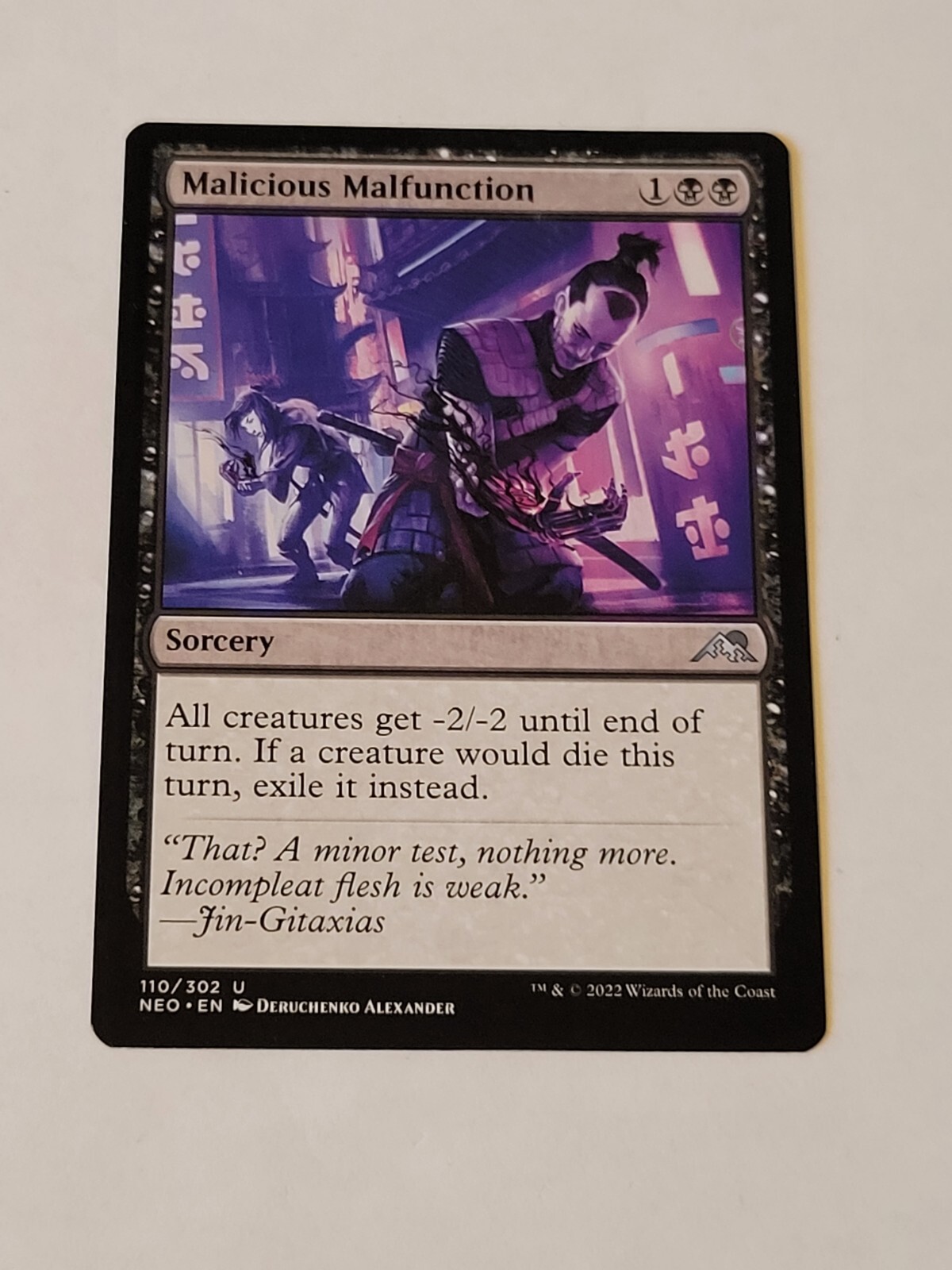 MTG Malicious Malfunction Kamigawa: Neon Dynasty 110/302 Regular Uncommon | eBay