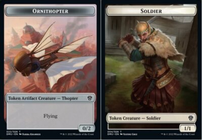 Ornithopter Token // Soldier Token - Foil x1 - Dominaria United - NM ...