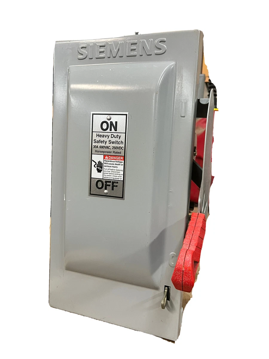 Fusible Safety Switch, Heavy Duty, 240V AC, 2PST, 60 A,, 60% OFF