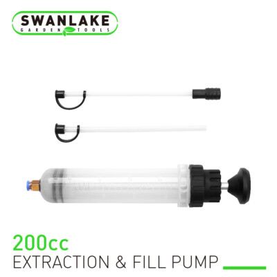200cc Fluid Extractor Filling Syringe Pump Manual Suction Vacuum Fuel ...