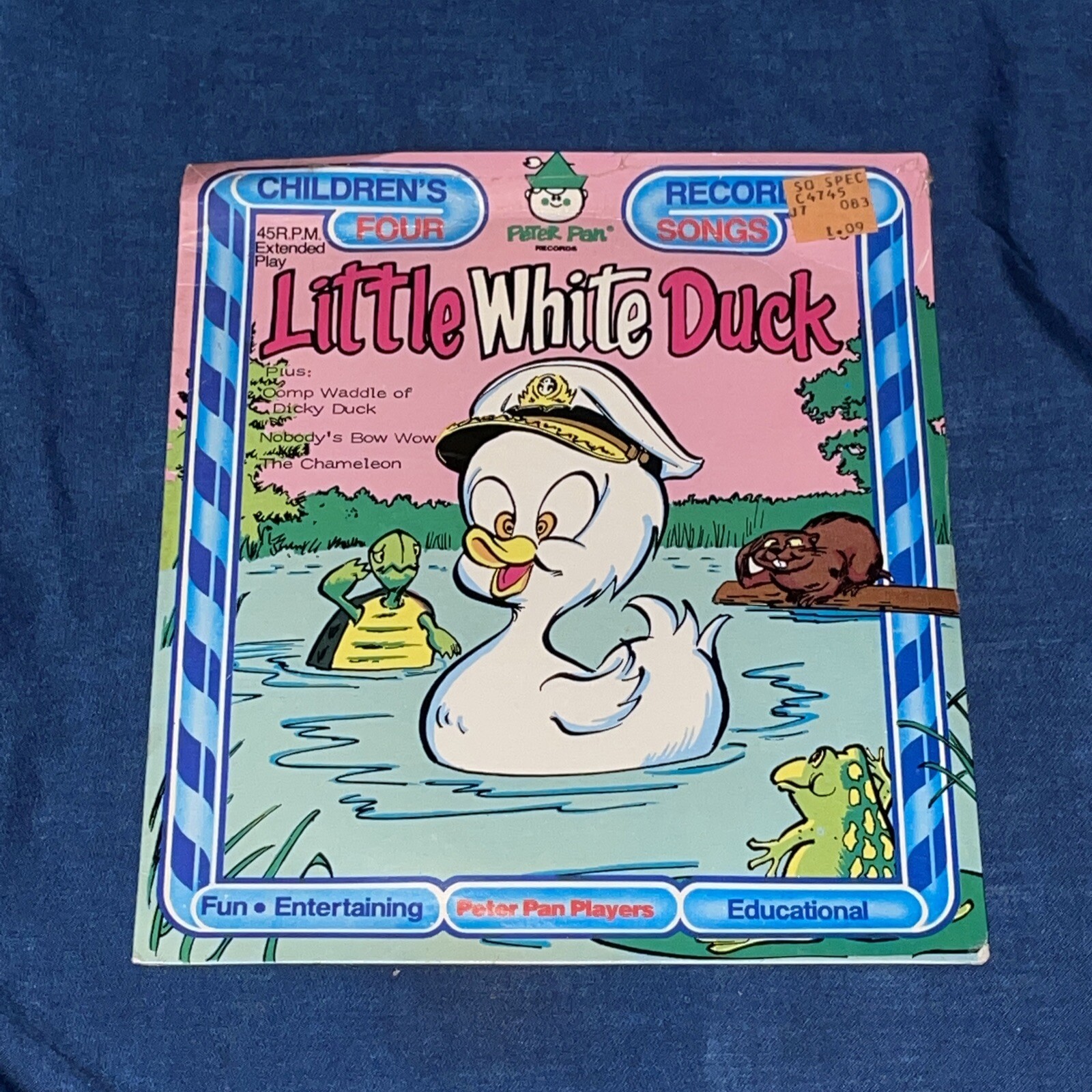 VINTAGE NEW SEALED PETER PAN RECORDS LITTLE WHITE DUCK 45 RPM EXTENDED ...