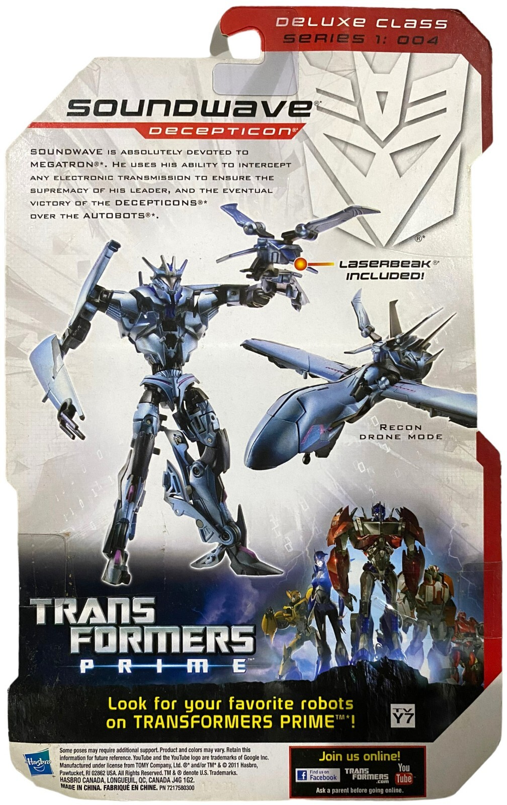Hasbro Soundwave Deluxe Class: TRANSFORMERS PRIME ROBOTS IN DISGUISE ...