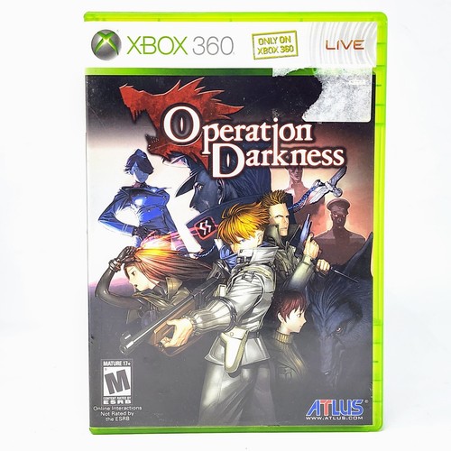 OPERATION DARKNESS Microsoft Xbox 360 CIB Complete w/ Manual Video Game ...