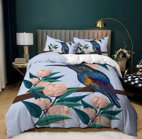 Beautiful Birds Bedspread Doona Cover Set Quilt Duvet Cover Single ...