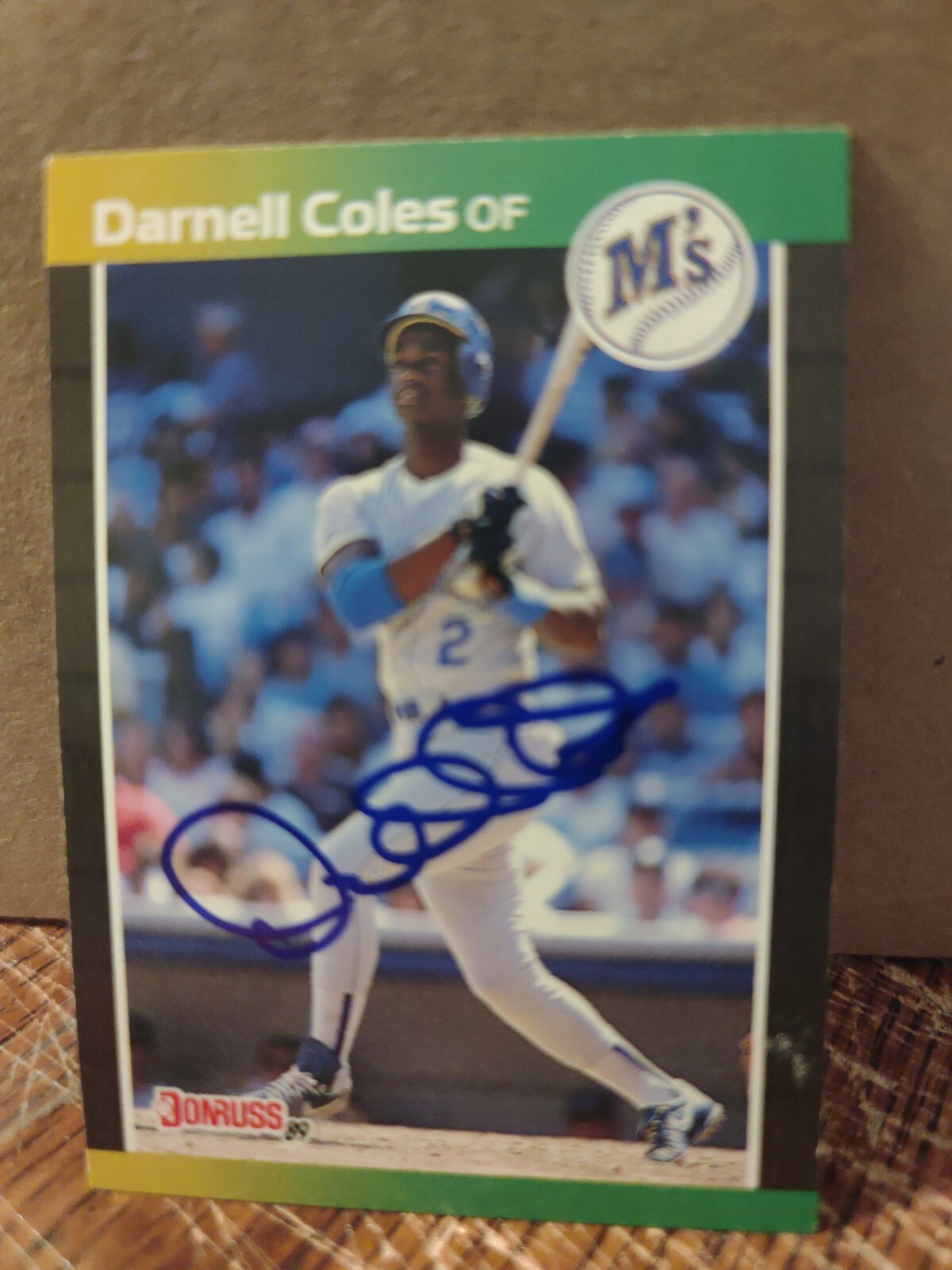 Darnell Coles Autographed 1989 Donruss Signed Baseball Card #566 ...
