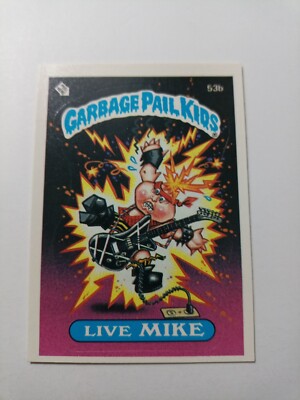 53b** Live Mike GPK 1985 Topps Garbage Pail Kids Series 2 OS2 | eBay