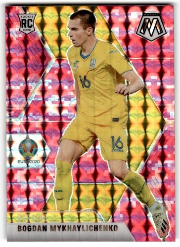 2021 Panini Mosaic Camo Pink Bogdan Mykhaylichenko Rookie #188 | eBay