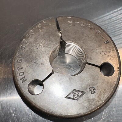 7/8-14 NF 3A No Go OD Thread Gage Threads Needs Cleaned. No certificate ...