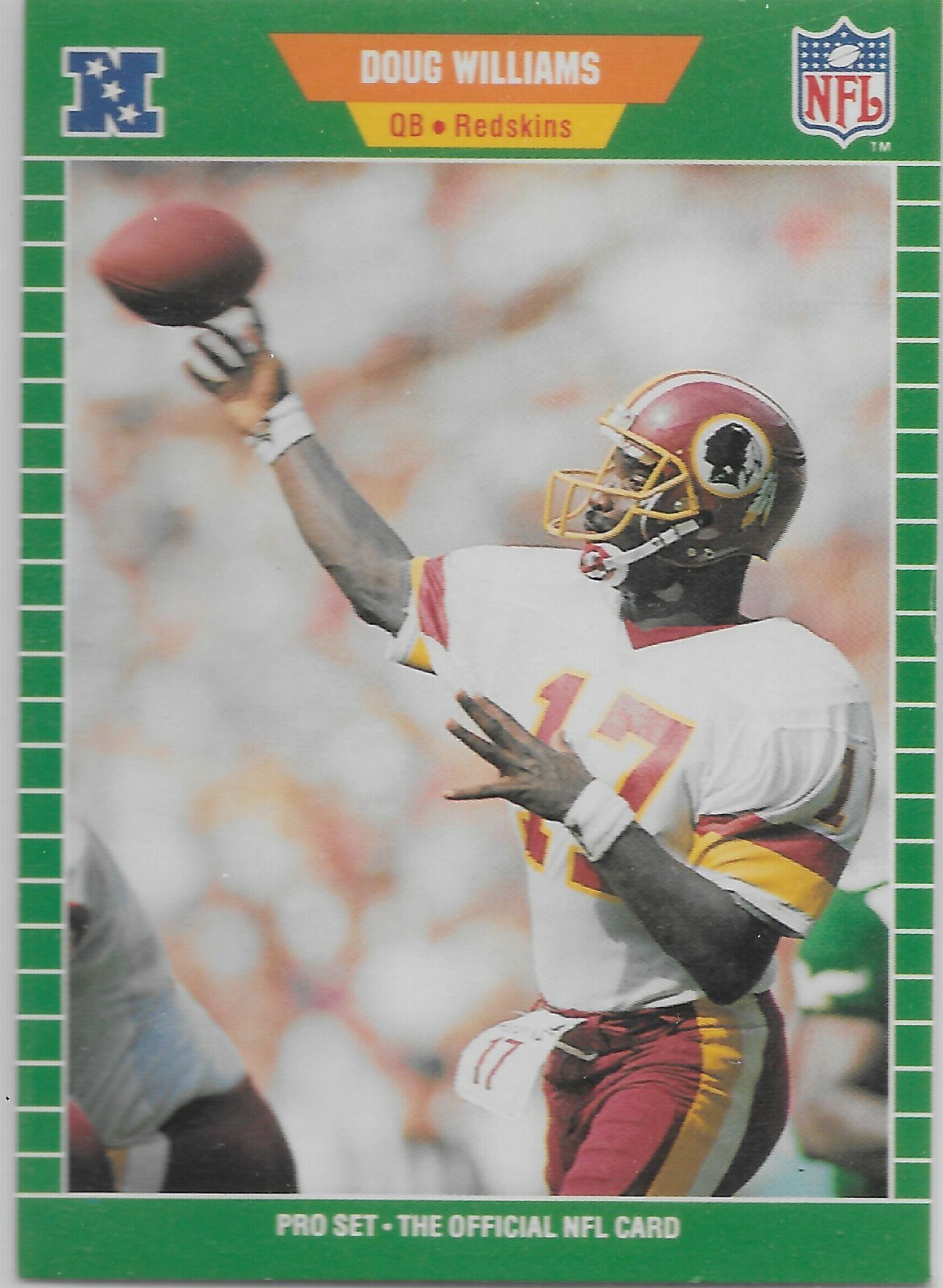 1989 Pro Set #439 Doug Williams Washington Redskins Grambling St Super ...
