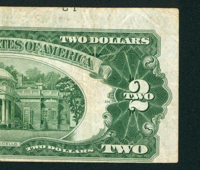 (RARE - ERROR - MISALIGNED) $2 1928 G United States Note ** PAPER ...
