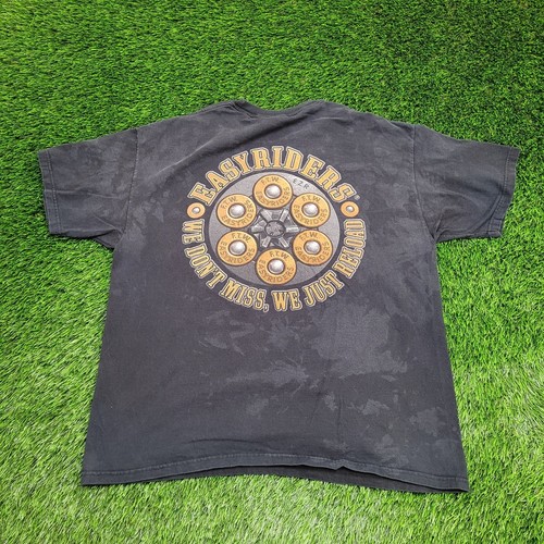 Vintage Easy Riders Biker Rally Shirt XL 24x27 Faded Y2K | eBay