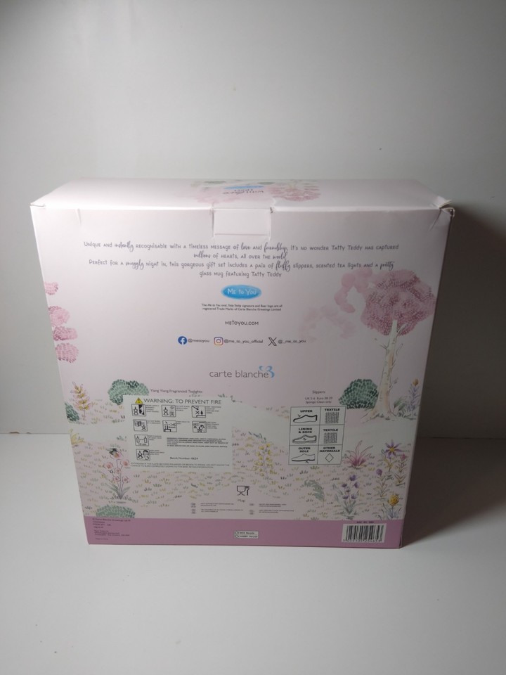 Me To You Gift Set Slippers Tea Lights And Cup New | eBay UK