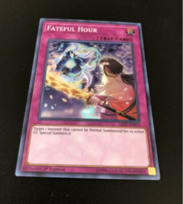 Yu-Gi-Oh! - x3 Fateful Hour - SAST-EN075 - Super Rare - Unlimited - NM ...