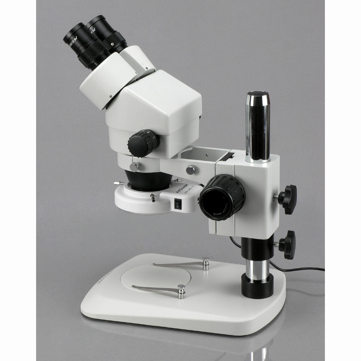 AmScope 7X-45X Inspection Multi-Use Zoom Stereo Microscope Pillar Stand ...
