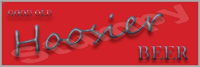 Hoosier Beer Metal Sign 6" x 18" | eBay