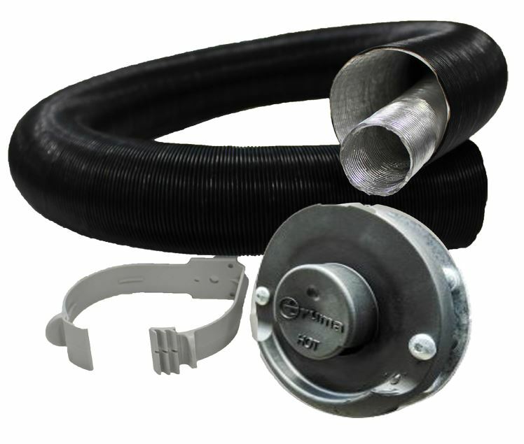 TRUMA VARIOHEAT WALL FLUE KIT EW24 BLACK FOR CARAVAN CAMPERVAN ...