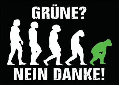 Aufkleber/Sticker - Grüne? Nein Danke! (Entwicklung), Sticker-Set 10 ...