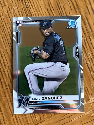 2021 Bowman Chrome Sixto Sanchez RC #78 Miami Marlins | eBay