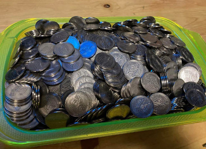 1000 PACHISLO SLOT MACHINE TOKENS - Standard 984" 25mm | eBay