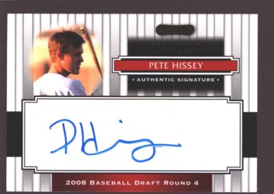 PETE HISSEY 2008 RAZOR ROOKIE ON CARD AUTOGRAPH AUTO MINT RC SP /1199 ...