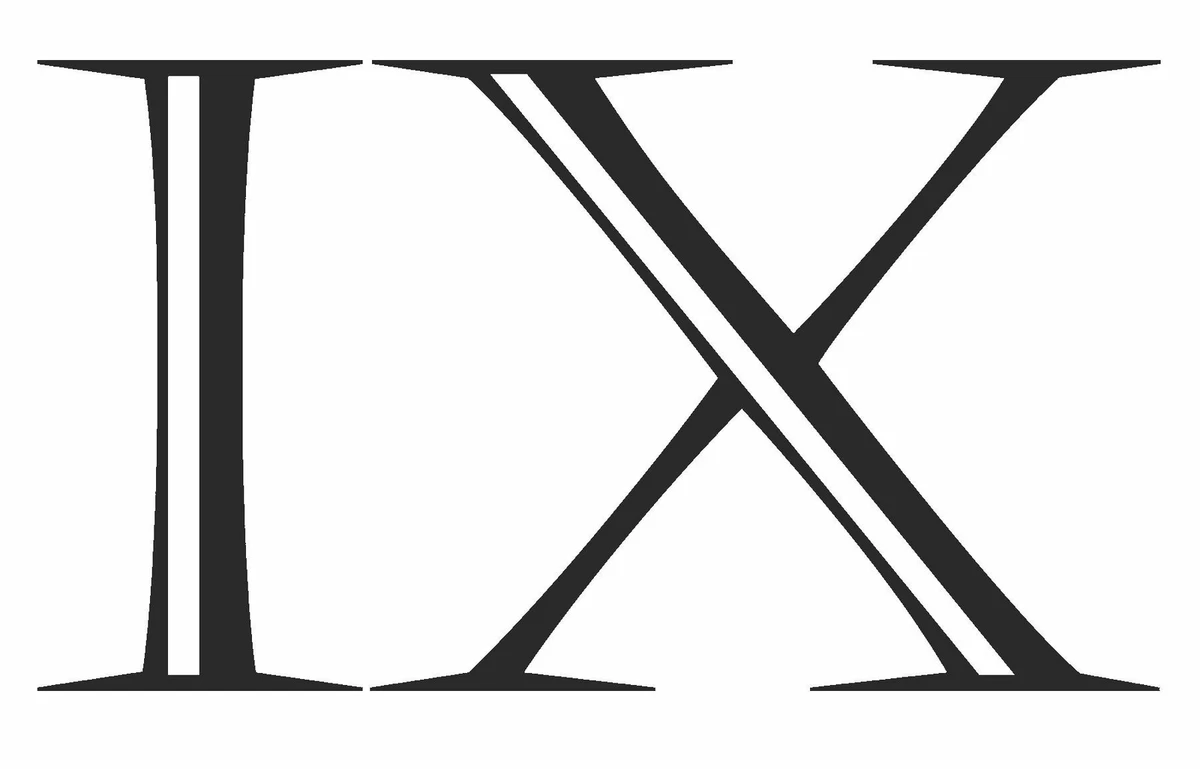 Roman Numeral Ix