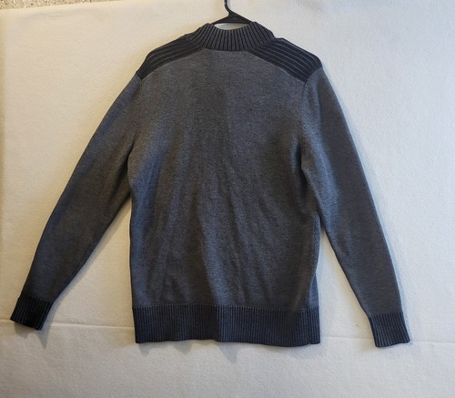 Smart Wool Mens Size M 1/4 Zip Wool Sweater Charcoal Gray / Black | eBay