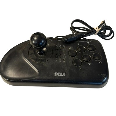 Sega Genesis 6 Six Button Arcade Stick Black MK-1627 | eBay