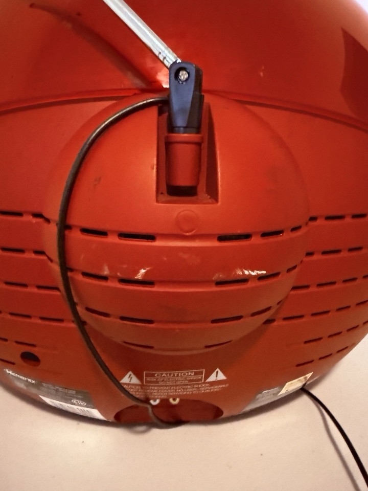 Memorex MSP-TV1300 Red Sphere Ball 13" CRT TV Retro WORKING Videoball ...