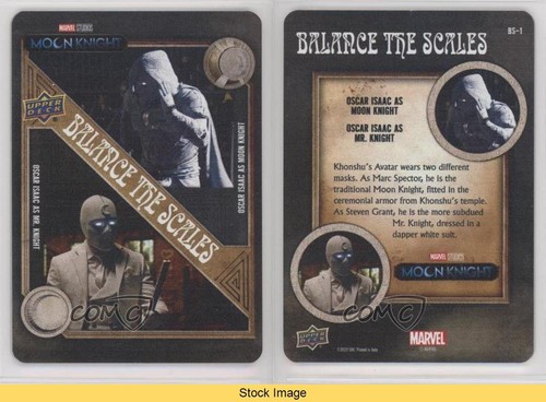 2023 Upper Deck Balance the Scales as Moon Knight Oscar Isaac Mr #BS-1 ...