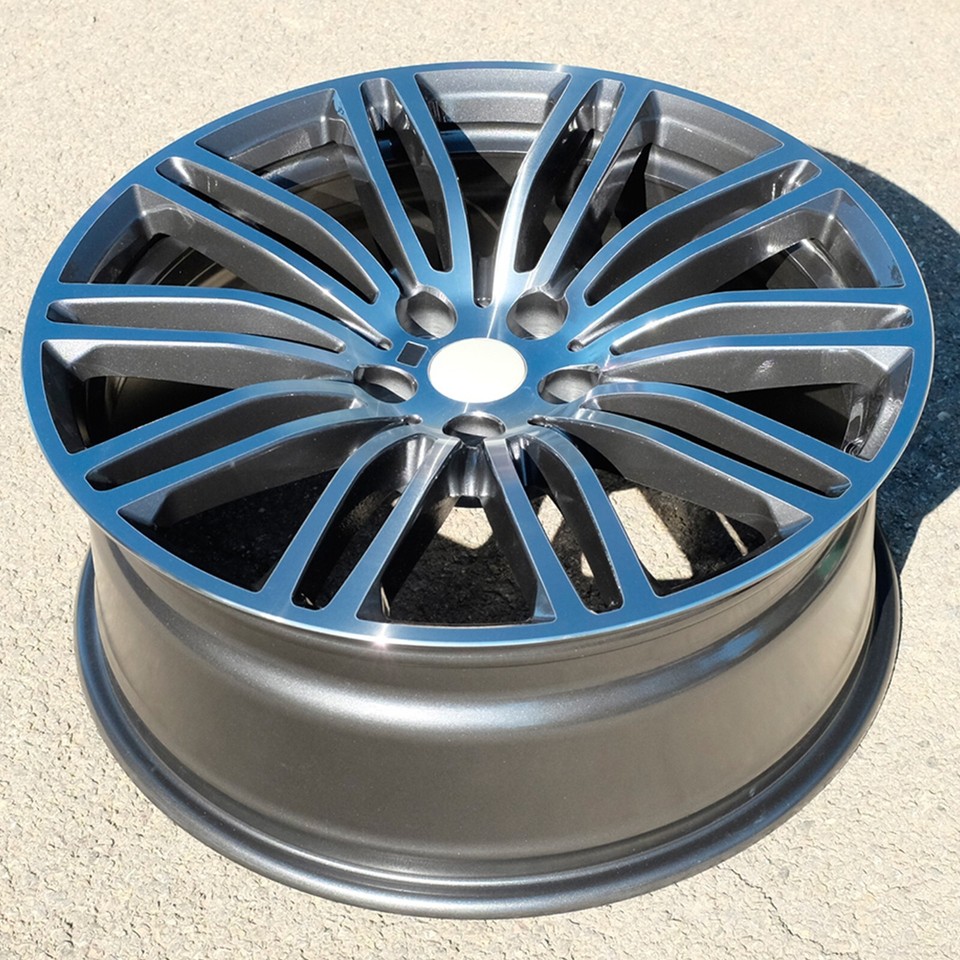 For Front BMW 5-Series OEM Design Wheel 19" 17-20 Machined Orbit Gray ...