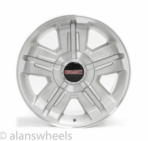 4 NEW GMC Sierra Yukon Denali Silver Machined 18” Wheels Rims Free ...