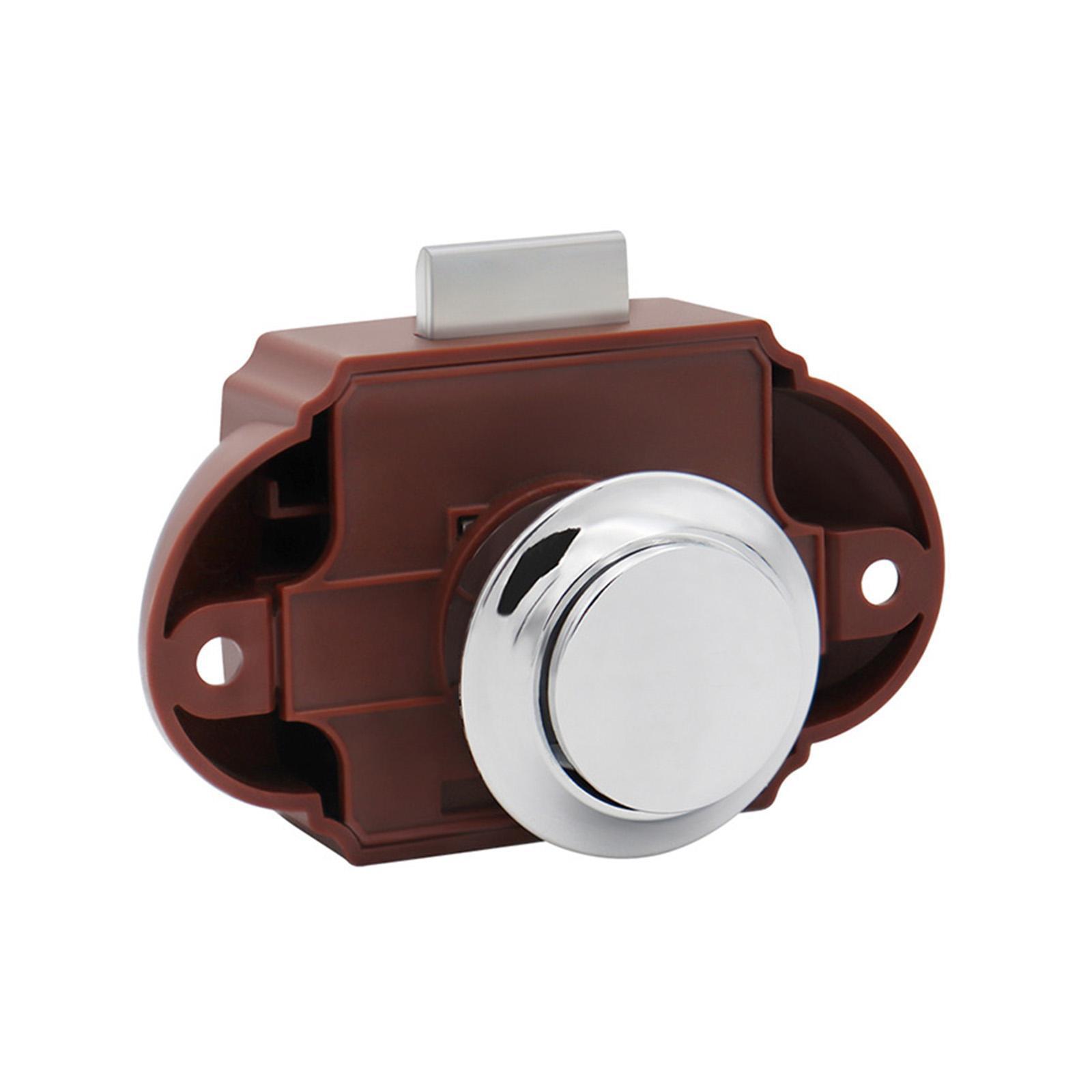 Push Button Drawer Lock Caravan RV Cabinet Latch Knob for Caravan Door ...