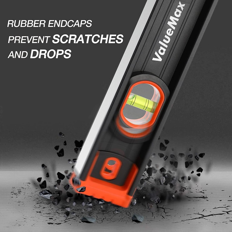 ValueMax 16-Inch Level Magnetic Level Tool w/3 High-visibility Vials ...