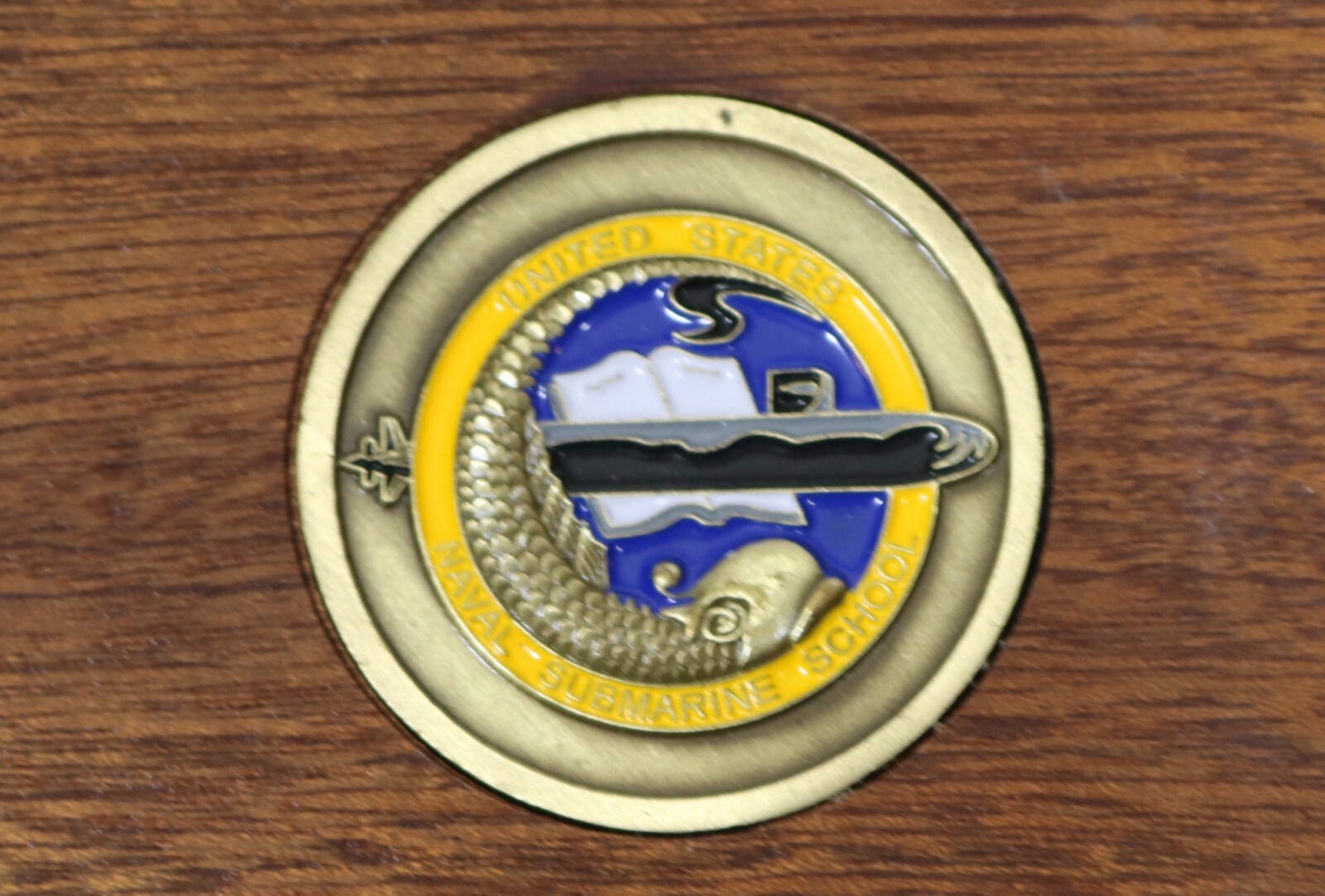 US Navy - Connecticut Submarine Challenge Coin Plaque - 9 coins total ...