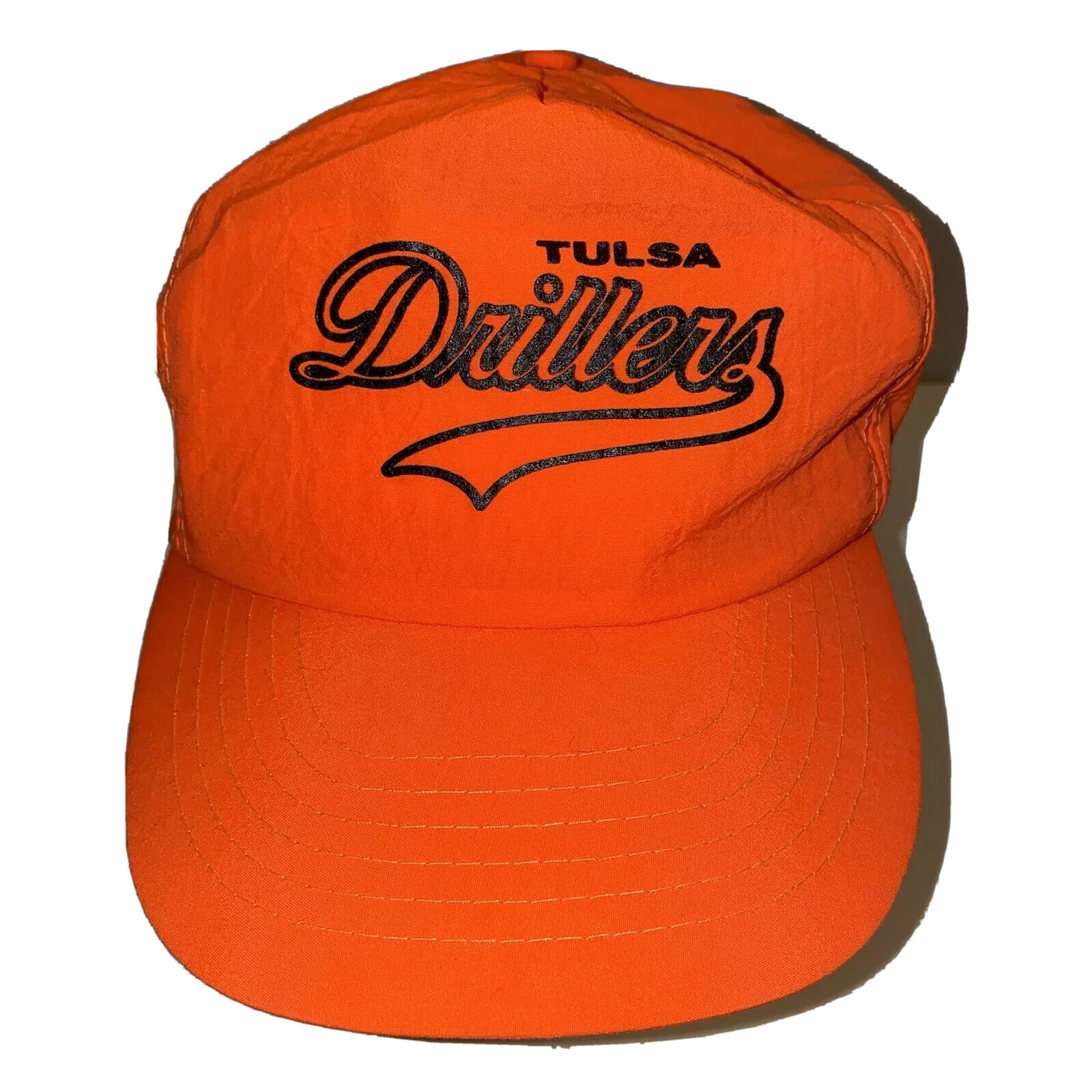 Tulsa Drillers Hat Orange Snapback Cap Collectors KMOD Peter Pan ...